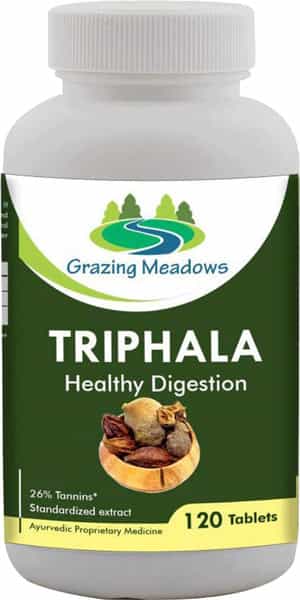 Buy GRAZING MEADOWS TRIPHALA TABLETS - AMLA : BIBHITAKI : HARITAKI FOR ...