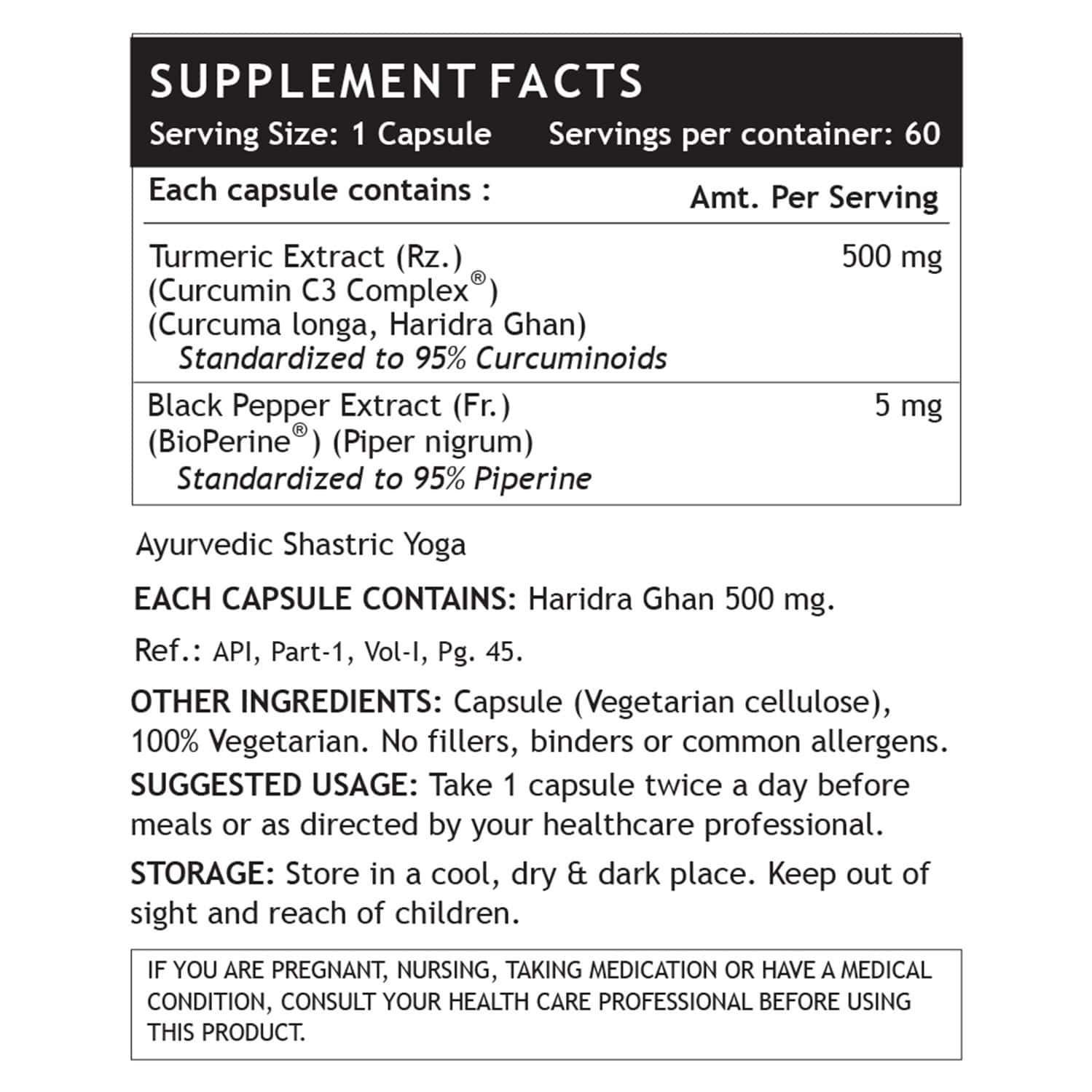 Buy INLIFE TURMERIC EXTRACT CURCUMIN C3 COMPLEX (95% CURCUMINOIDS) WITH ...