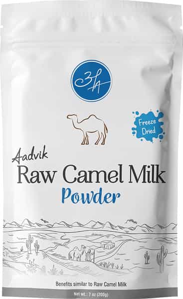 Buy AADVIK RAW CAMEL MILK POWDER MADE FROM UNPASTEURIZED CAMEL MILK ...