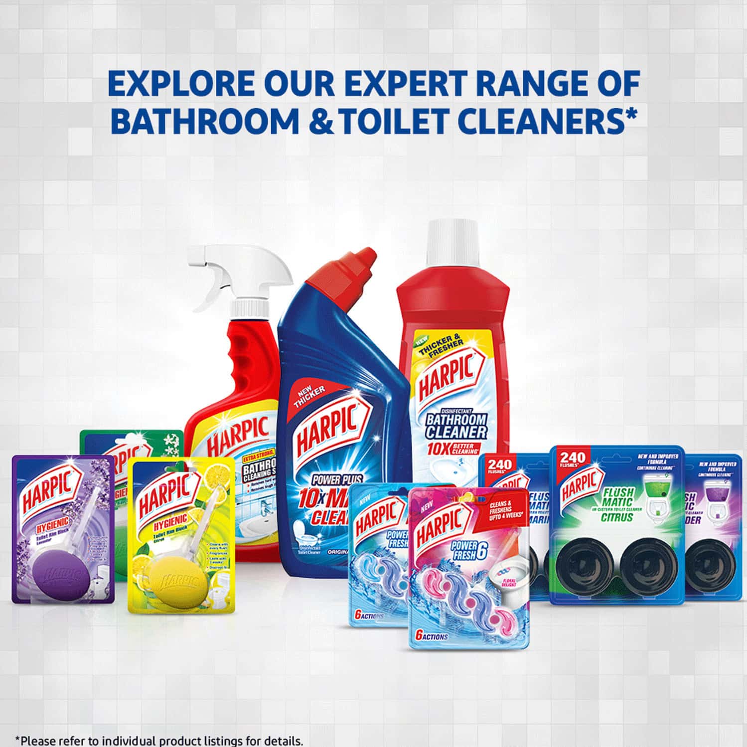 Buy HARPIC FLUSHMATIC PINE TOILET BLOCK PACKET OF 50 G Online & Get ...