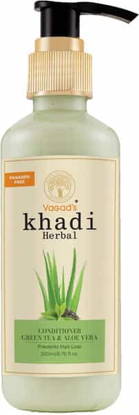 Buy VAGAD'S KHADI GREEN TEA & ALOE VERA CONDITIONER 200ML | PROTECT FROM SUN DAMAGE Online & Get ...