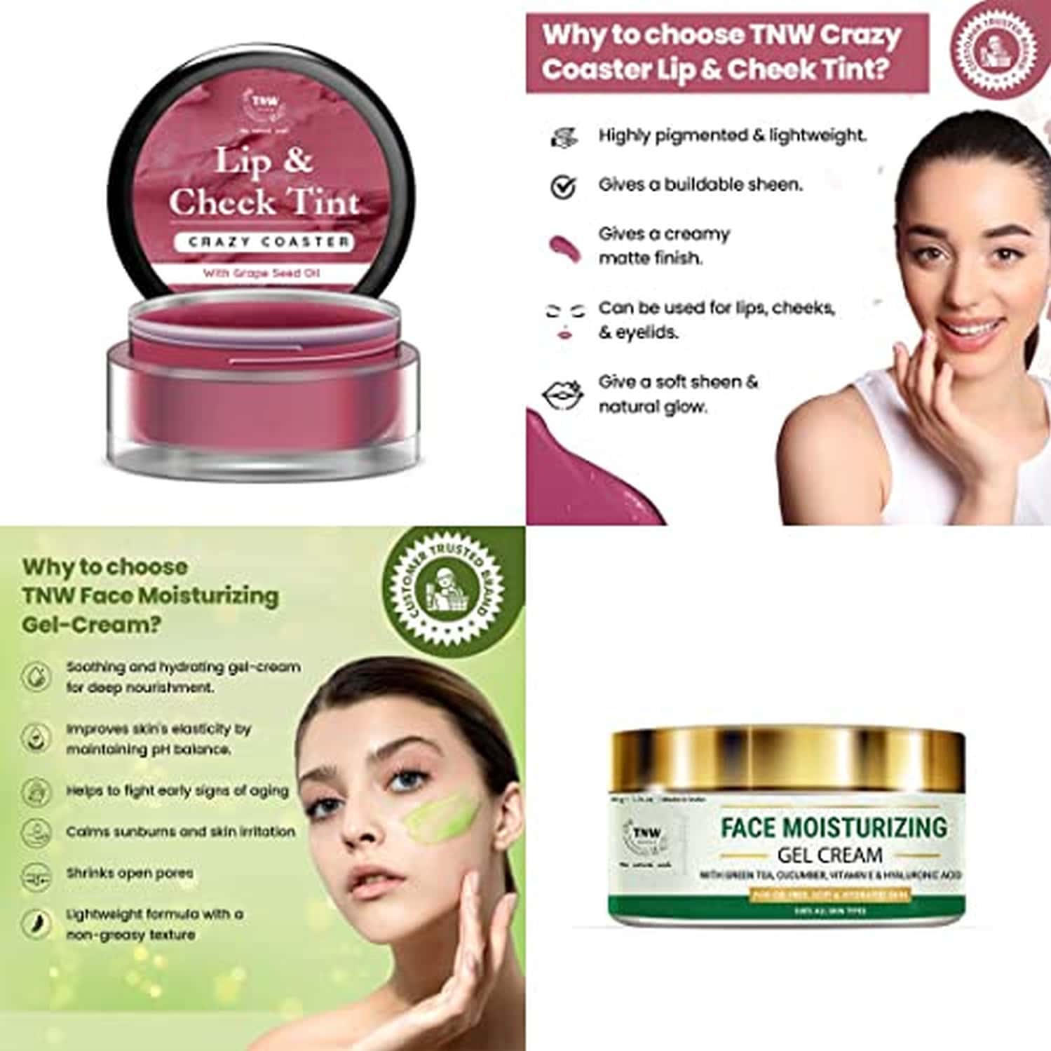 Buy THE NATURAL WASH LIP CARE COMBO WITH CRAZY COASTER LIP & CHEEK TINT ...