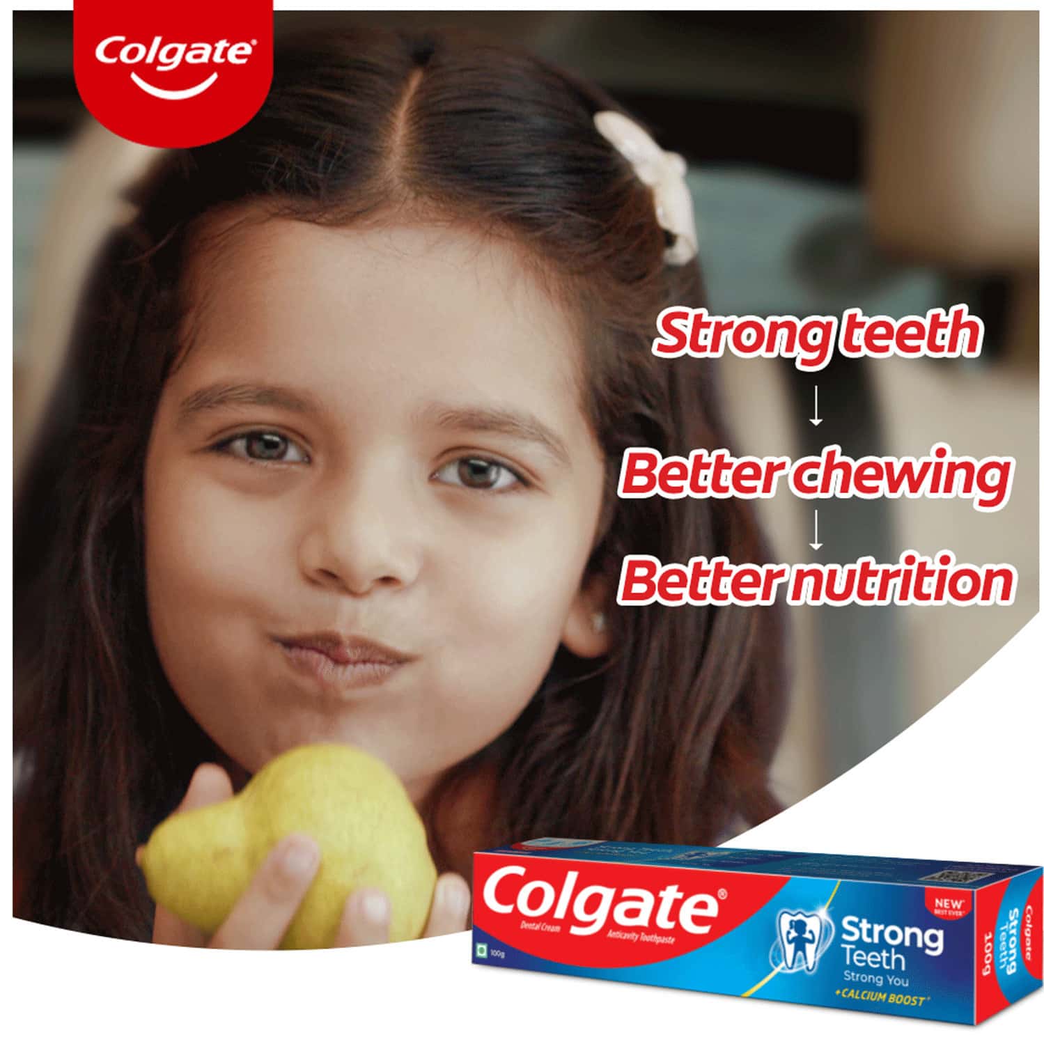 Buy COLGATE STRONG TEETH CAVITY PROTECTION WITH CALCIUM BOOST INDIA'S ...