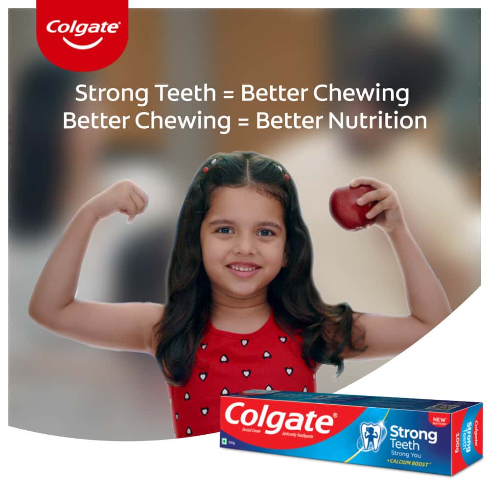 Buy COLGATE STRONG TEETH CAVITY PROTECTION WITH CALCIUM BOOST, INDIA'S ...