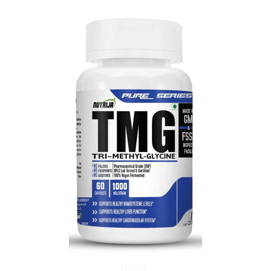Buy NUTRIJA-TRIMETHYLGLYCINE (TMG) 1000MG - 120 CAPSULES Online & Get ...