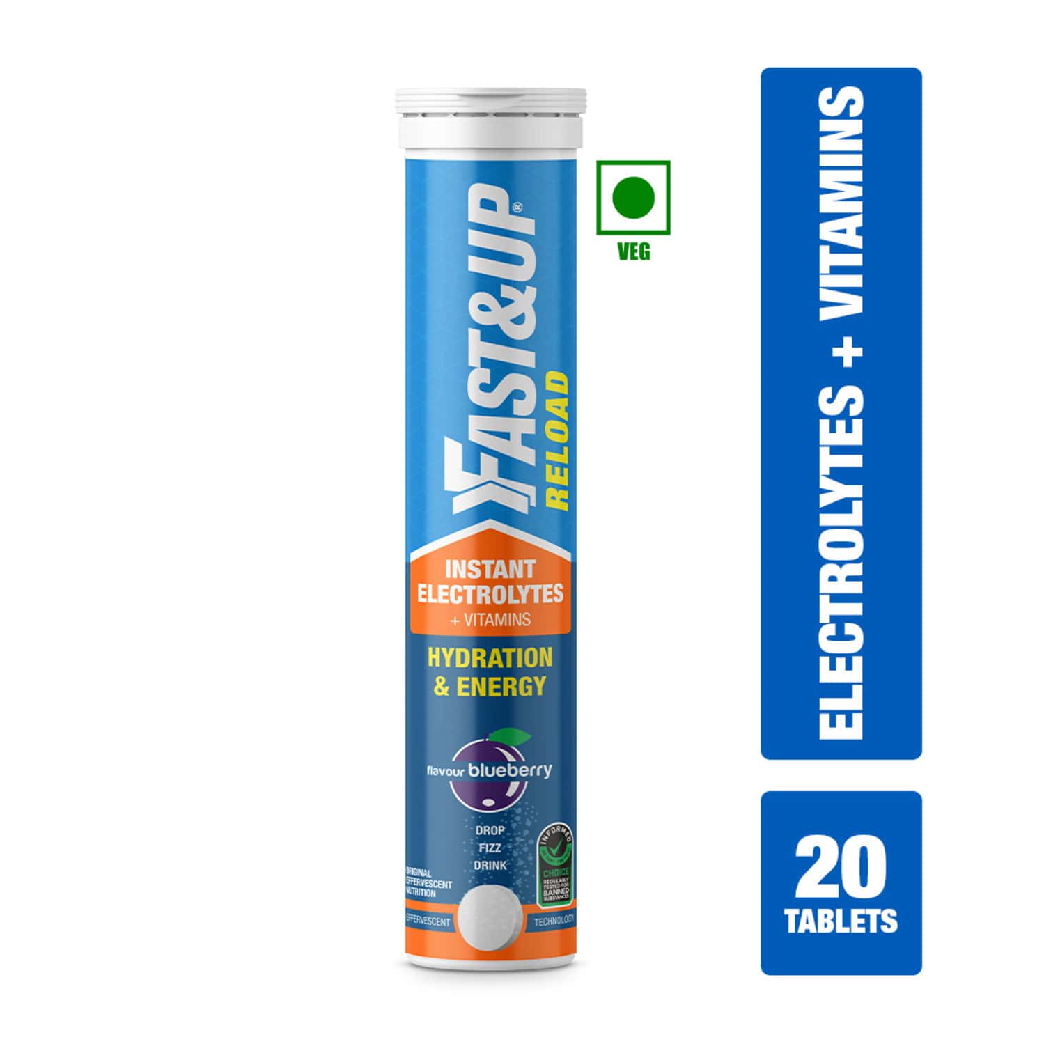 Buy FAST&UP RELOAD HYDRATION & ENERGY DRINK WITH ELECTROLYTES- 20 ...