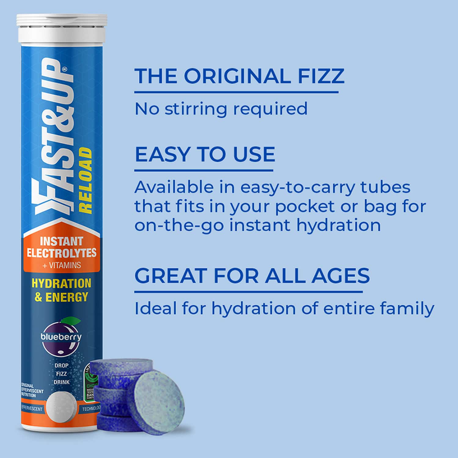 Buy FAST&UP RELOAD HYDRATION & ENERGY DRINK WITH ELECTROLYTES- 20 ...