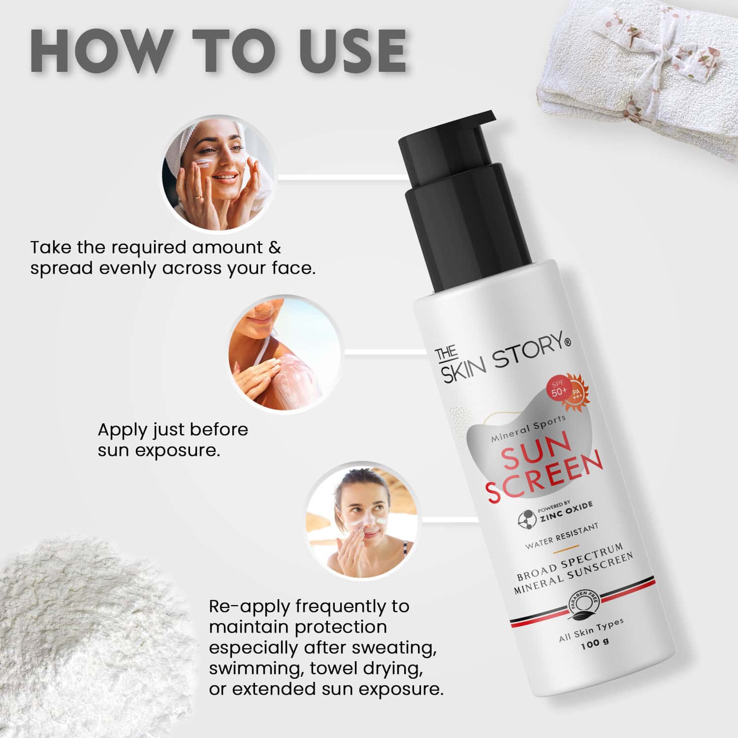 Buy THE SKIN STORY MINERAL SPORTS SUNSCREEN, 100G Online & Get Upto 60% ...