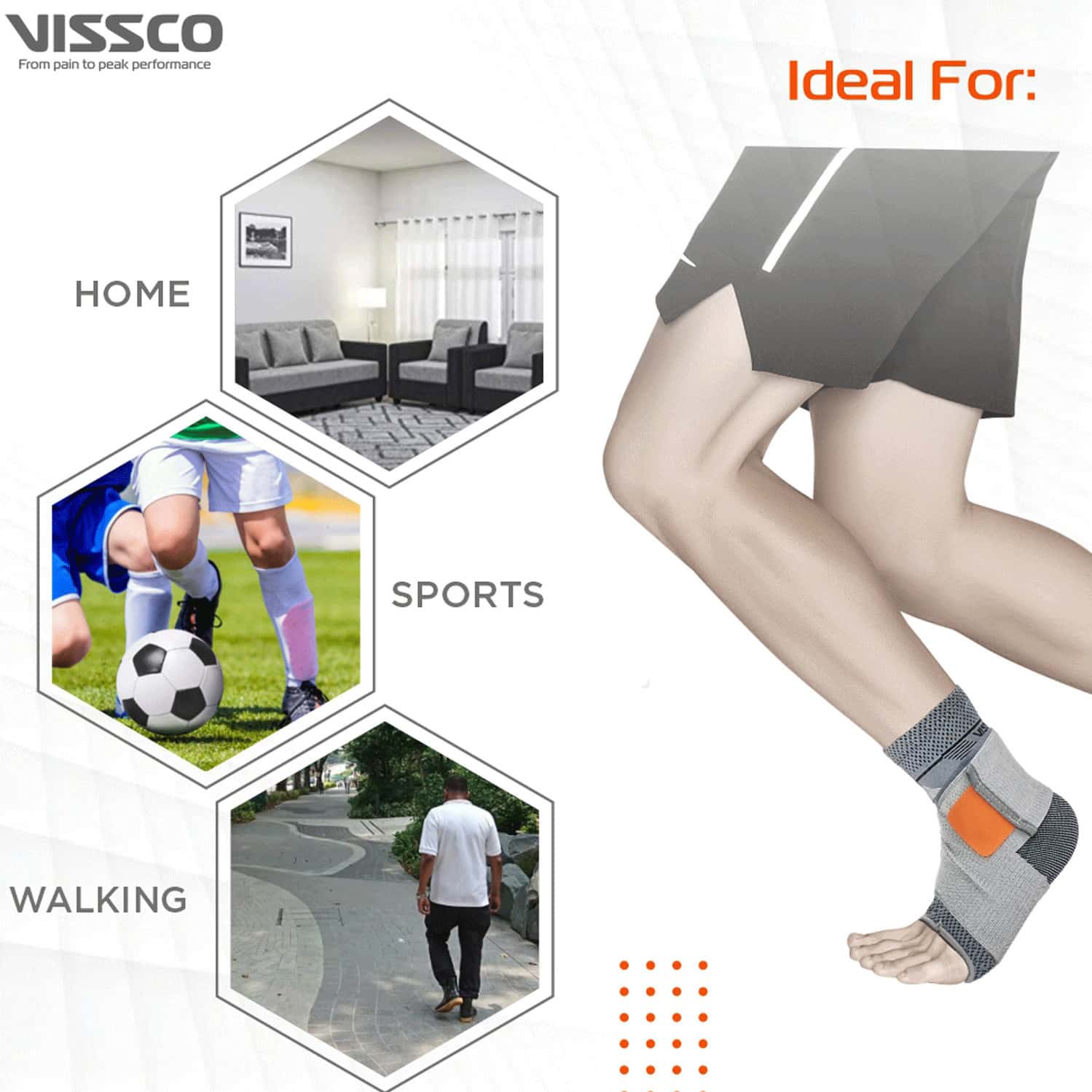 Buy VISSCO ANKLER | 2 IN 1 ANKLET + BINDER | PROVIDES SUPPORT ...