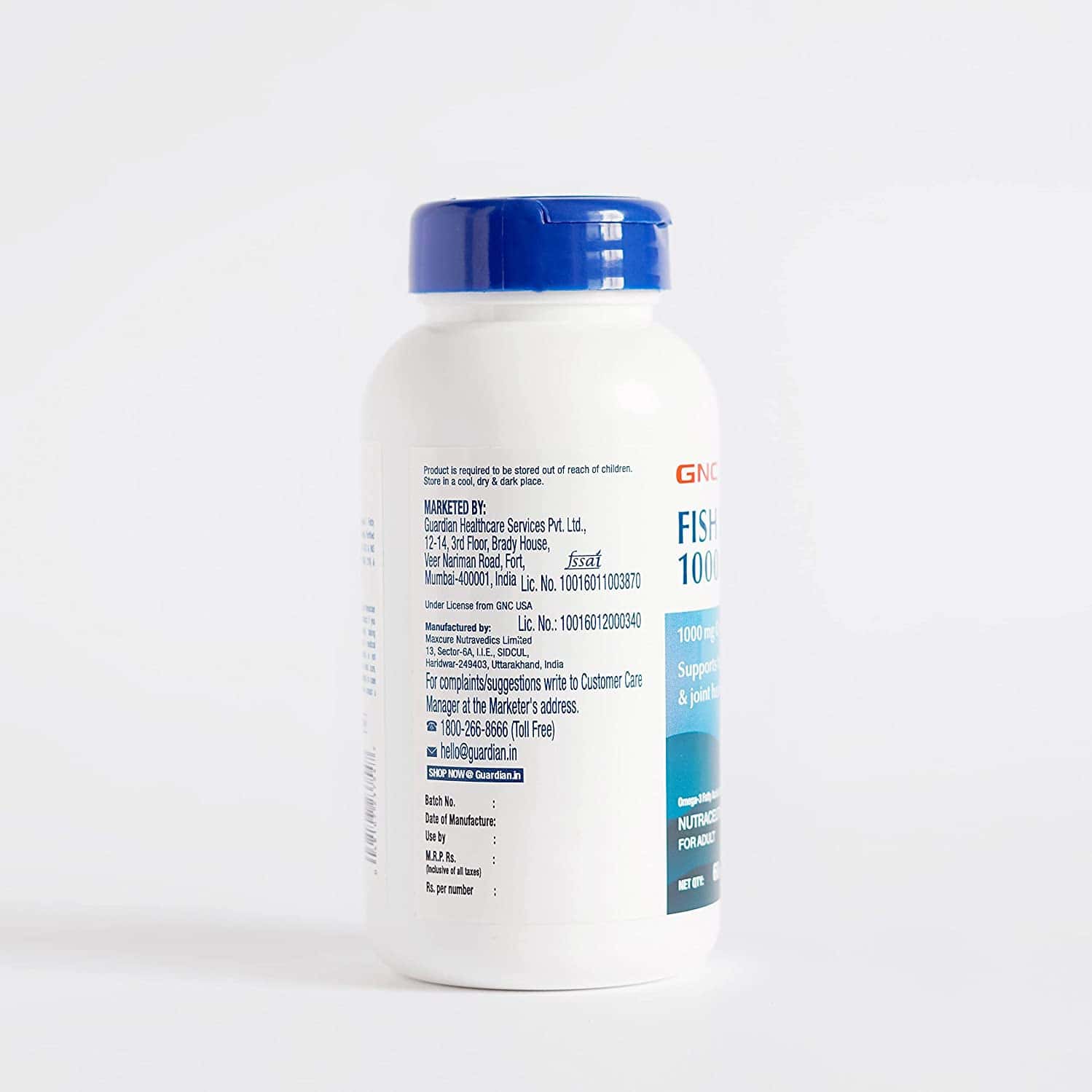 Buy GNC FISH BODY OIL FOR MEN & WOMEN | 1000MG OMEGA-3S WITH EPA & DHA ...