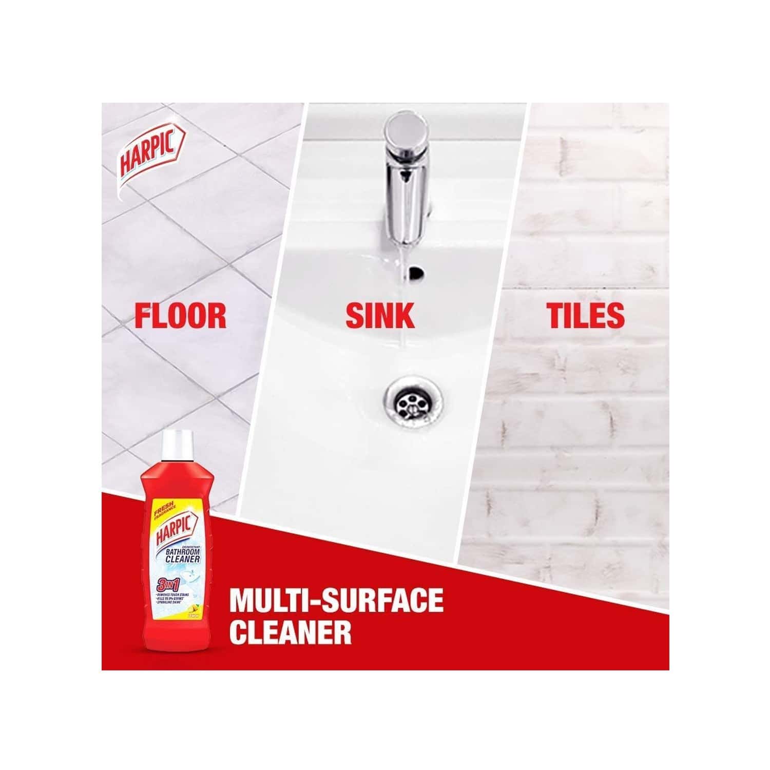 Buy HARPIC FLORAL BATHROOM CLEANER BOTTLE OF 200 ML Online & Get Upto ...