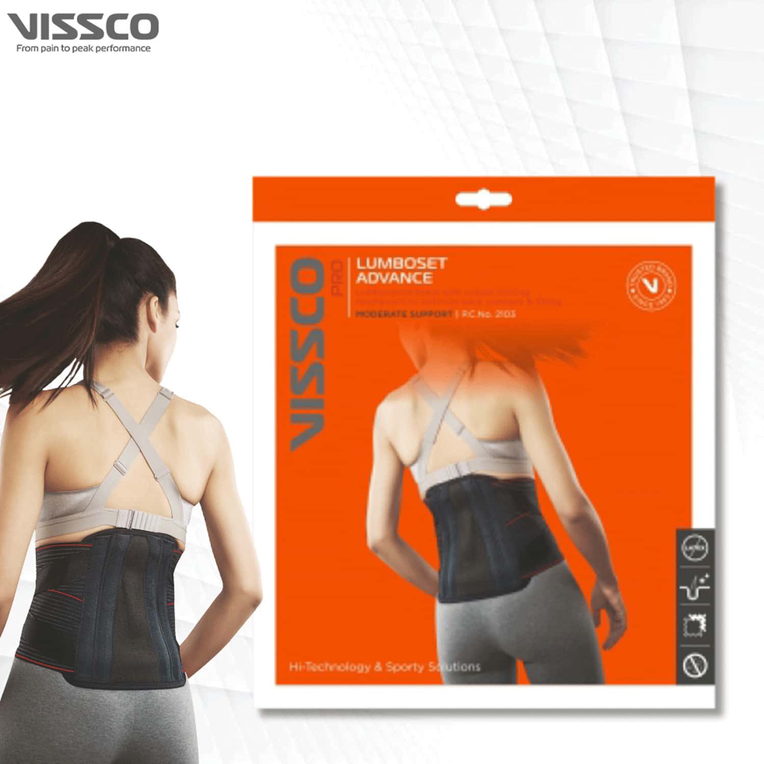 Buy VISSCO LUMBOSET ADVANCE BELT|PROVIDES SUPPORT TO THE LUMBAR SPINE ...