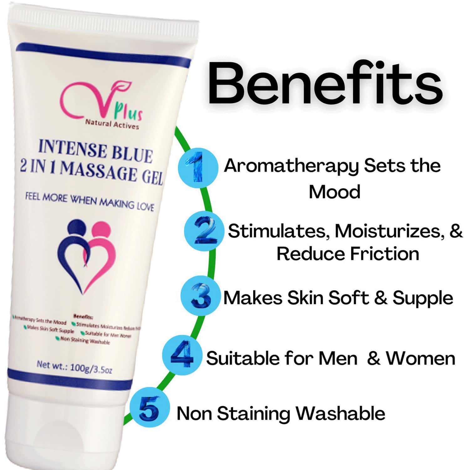 Buy VIGINI COOL BLUE SENSUAL LUBRICANT LUBE LONG TIME INCREASE ...