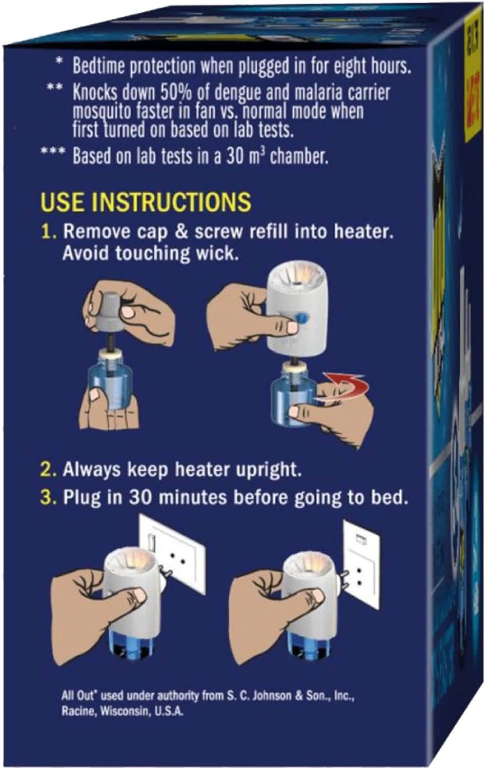 Buy ALL OUT ULTRA MOSQUITO VAPORISER REFILL 3 X 45 ML Online & Get Upto ...