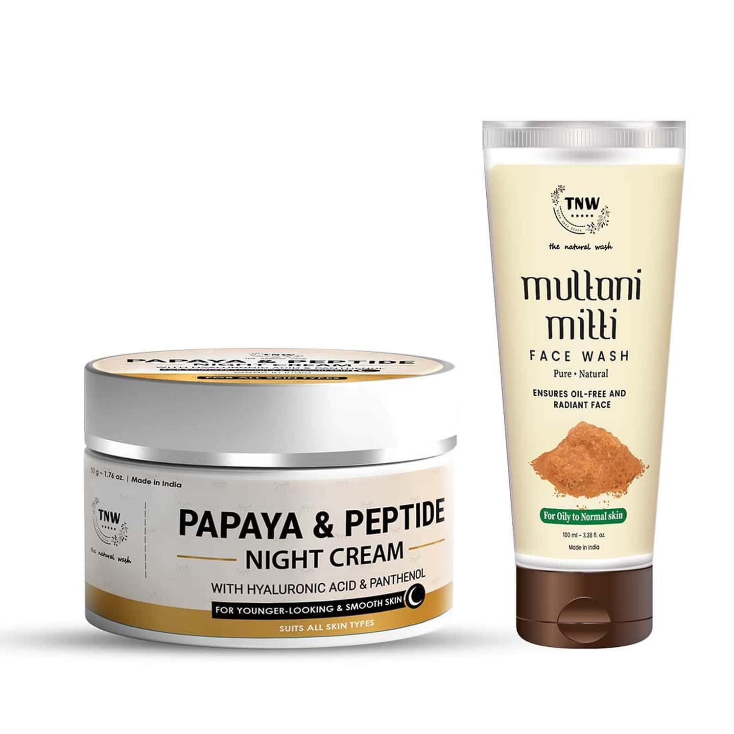 Buy TNW-THE NATURAL WASH COMBO WITH PAPAYA & PEPTIDE NIGHT CREAM ...