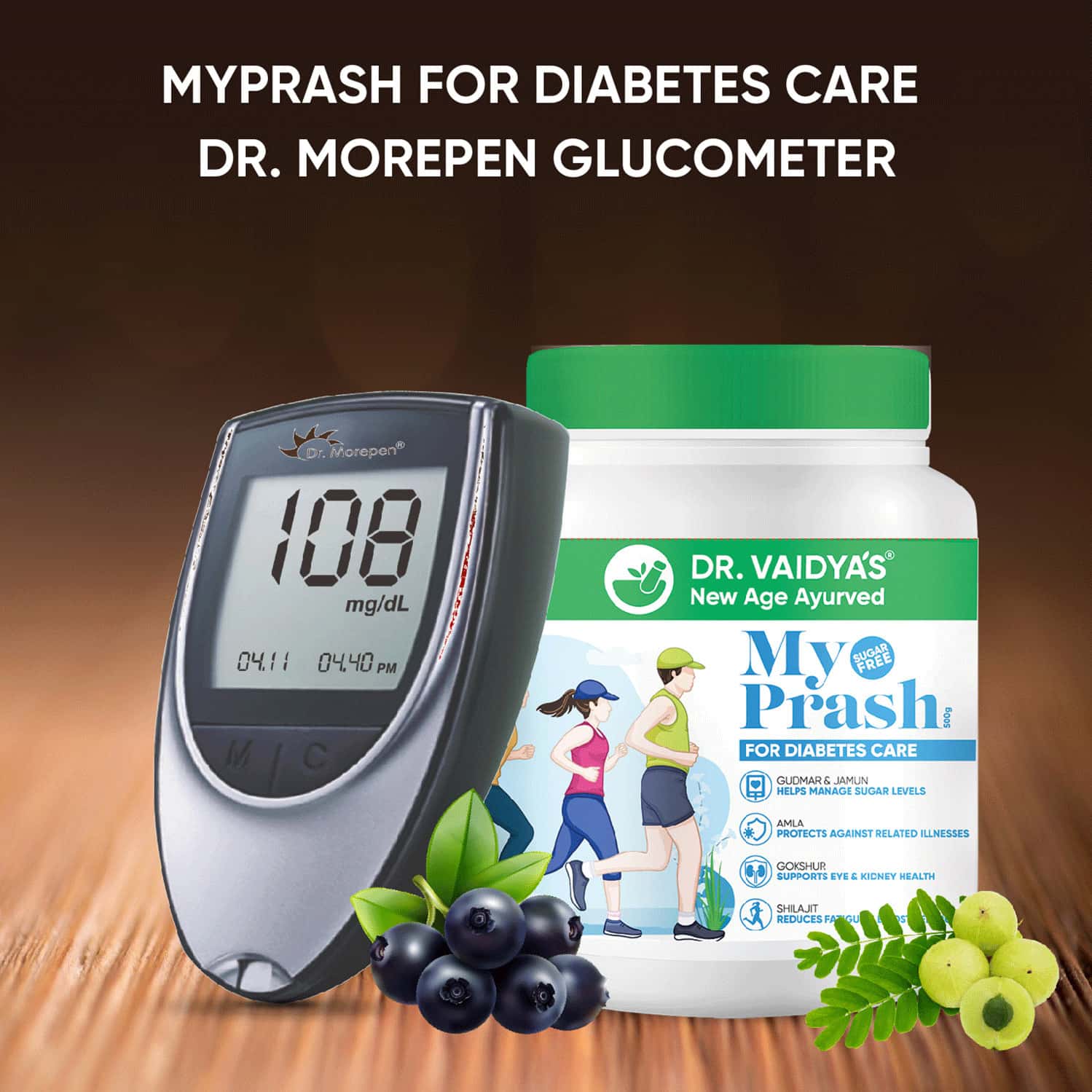 Buy DR. VAIDYA S MY PRASH SUGAR-FREE CHYAWANPRASH + GLUCOMETER Online ...