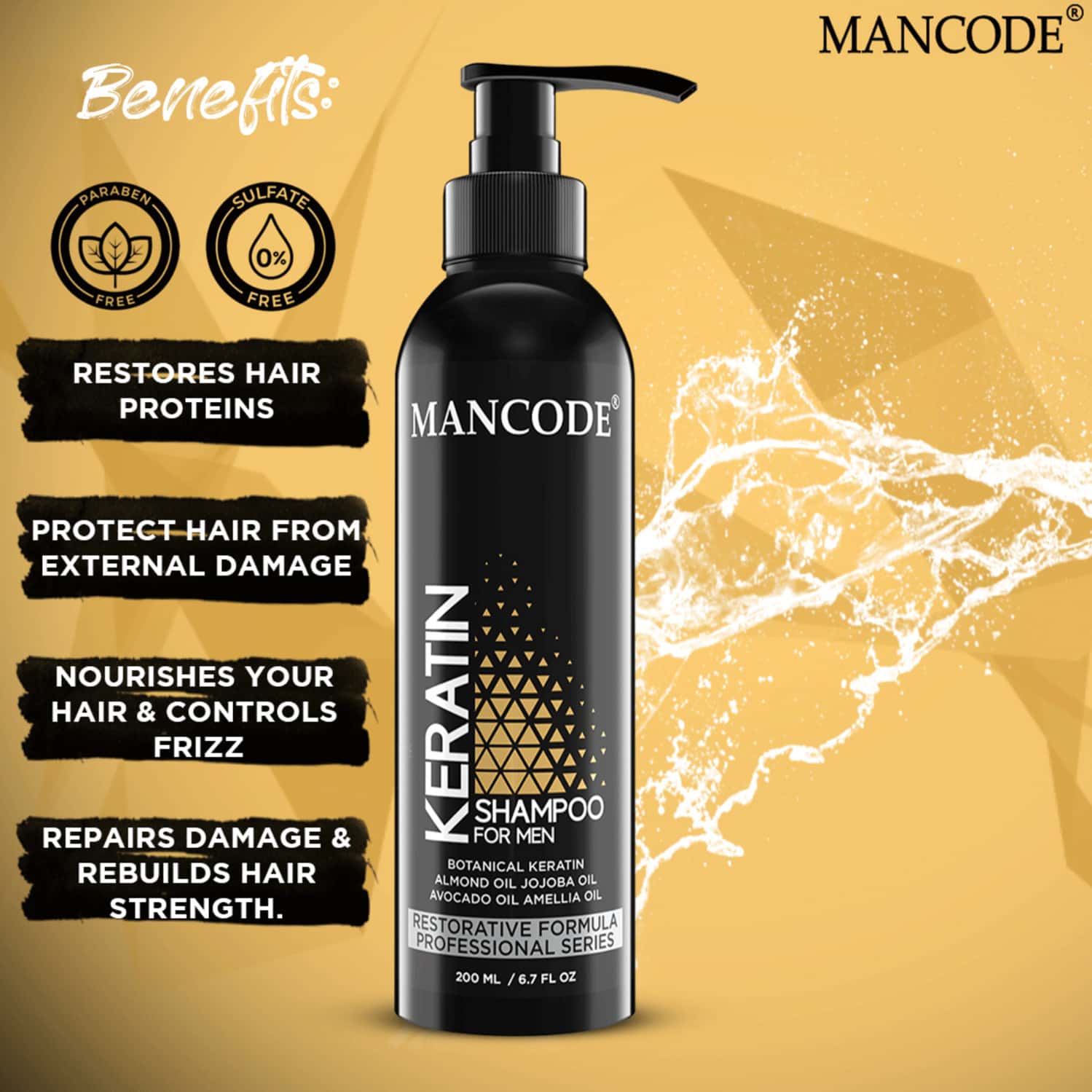 Buy MANCODE KERATIN SHAMPOO 200ML Online & Get Upto 60% OFF at PharmEasy