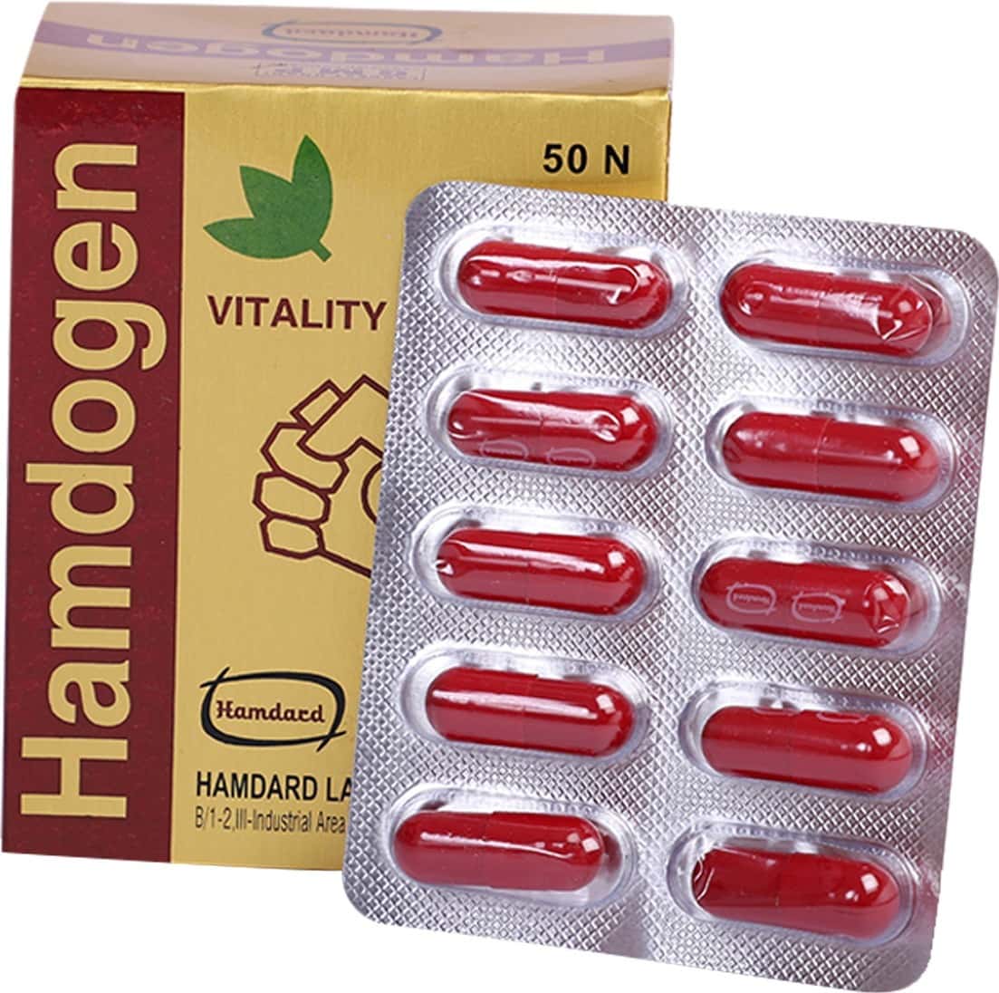 Buy HAMDARD HAMDOGEN VITALITY CAPSULES FOR MEN - 50 CAPSULES Online ...
