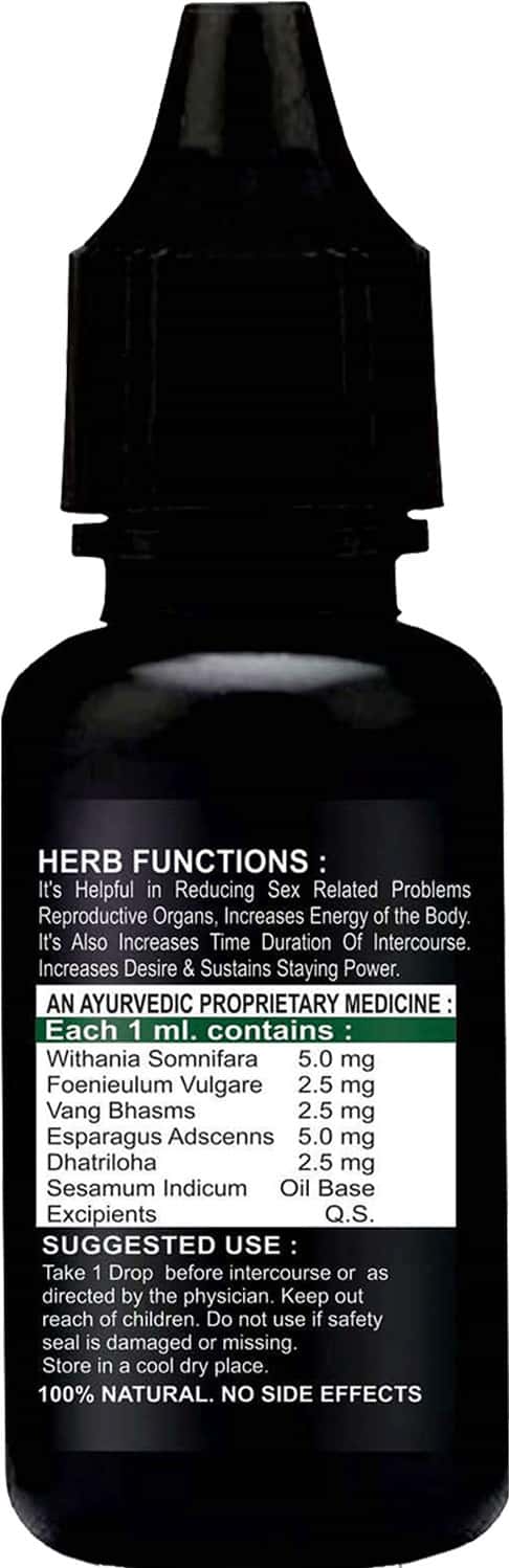 Buy MAN MAX HERBAL OIL FOR STRENGTHENS MALE GENITALIA (15 ML) 100% ...