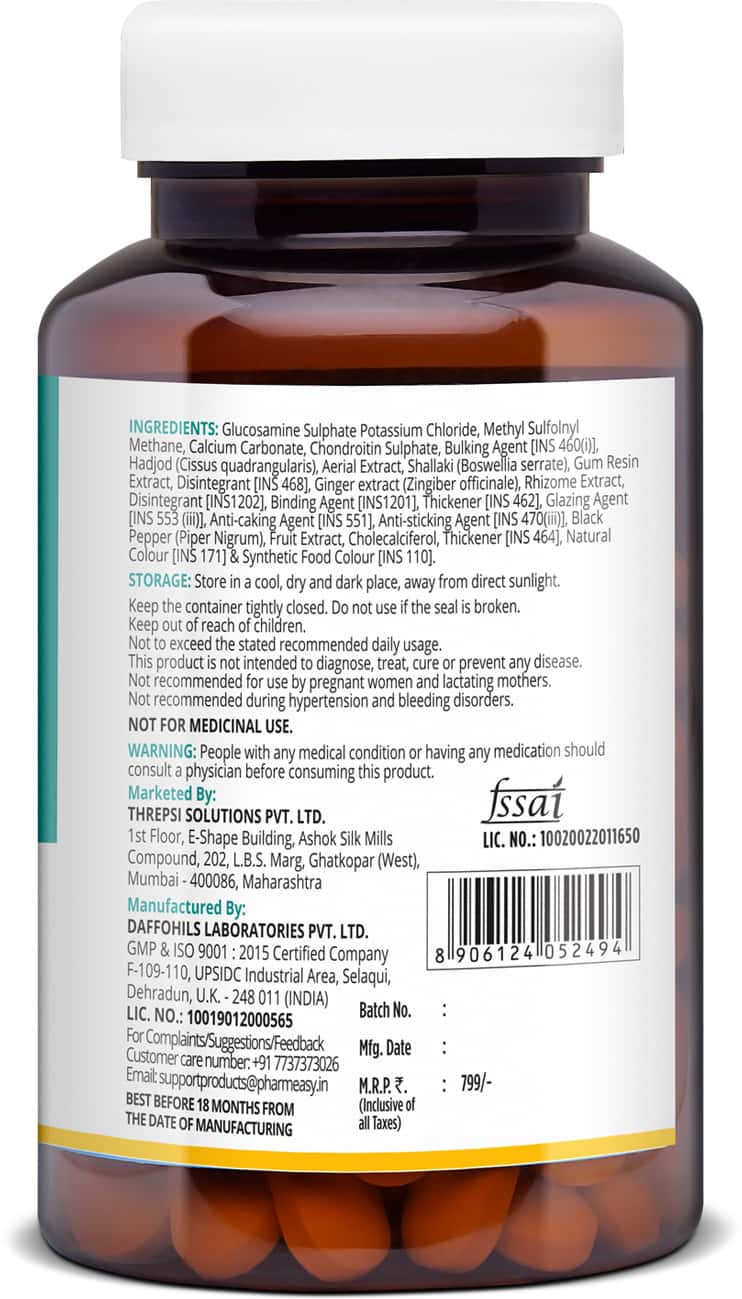 Buy PHARMEASY JOINT SUPPORT - MAINTAINS JOINTS MOBILITY - BONE & JOINT ...