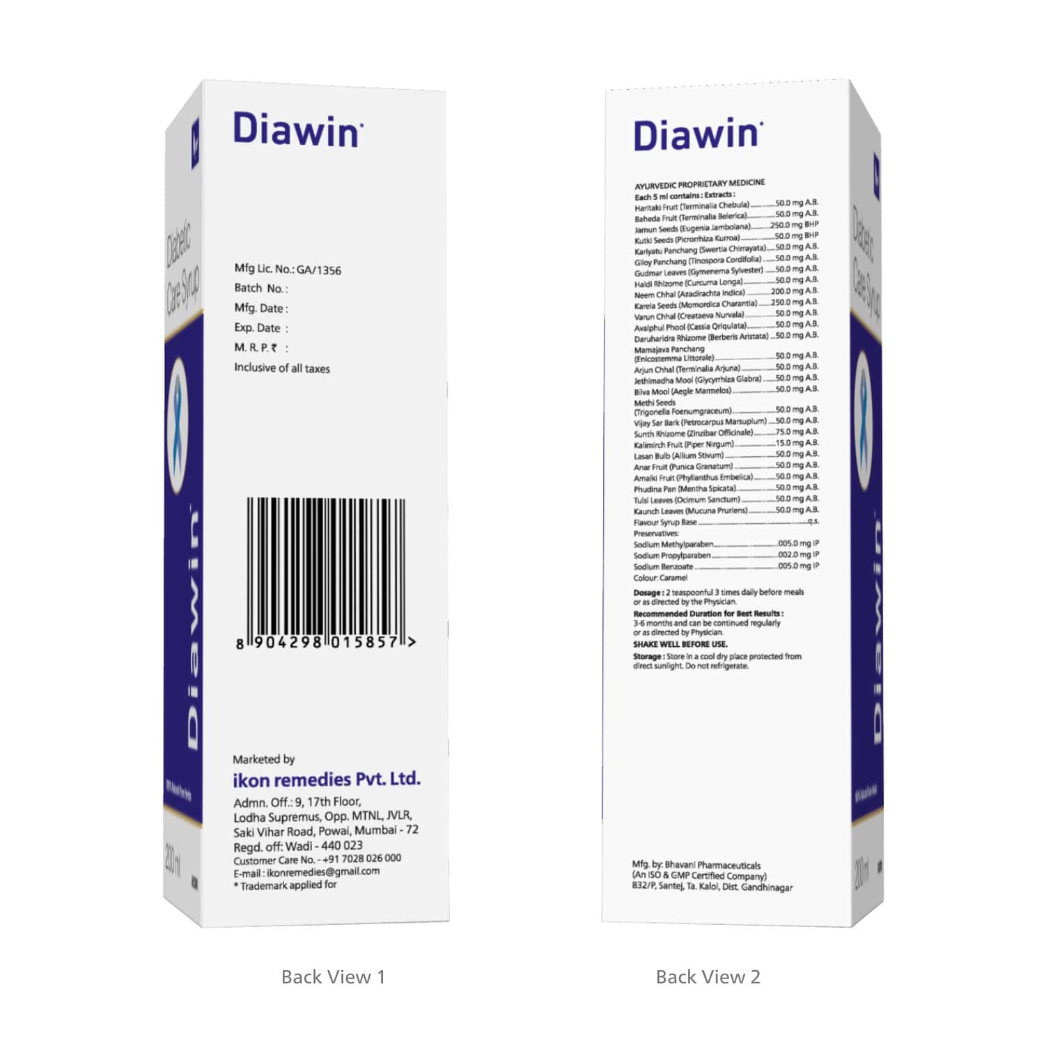 Buy DIAWIN SYRUP 200 ML | TO MANAGE DIABETES & BLOOD GLUCOSE LEVEL ...