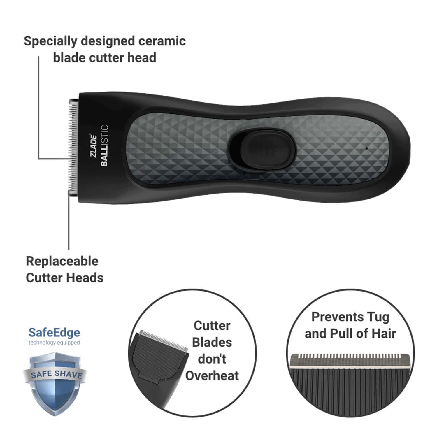 Buy ZLADE BALLISTIC MANSCAPING BODY TRIMMER SUITABLE FOR BEARD BODY ...
