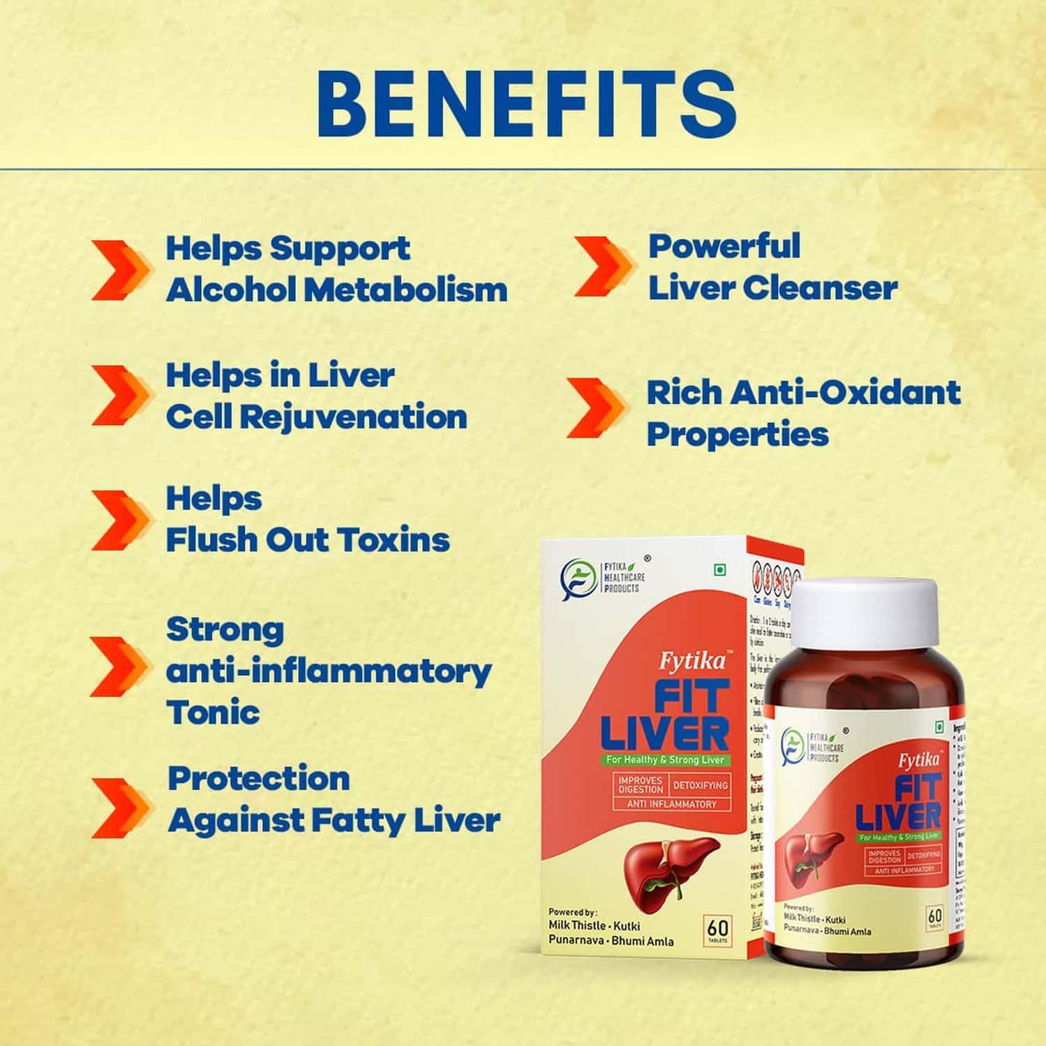 Buy FYTIKA FIT LIVER | 60 TABLETS Online & Get Upto 60% OFF at PharmEasy