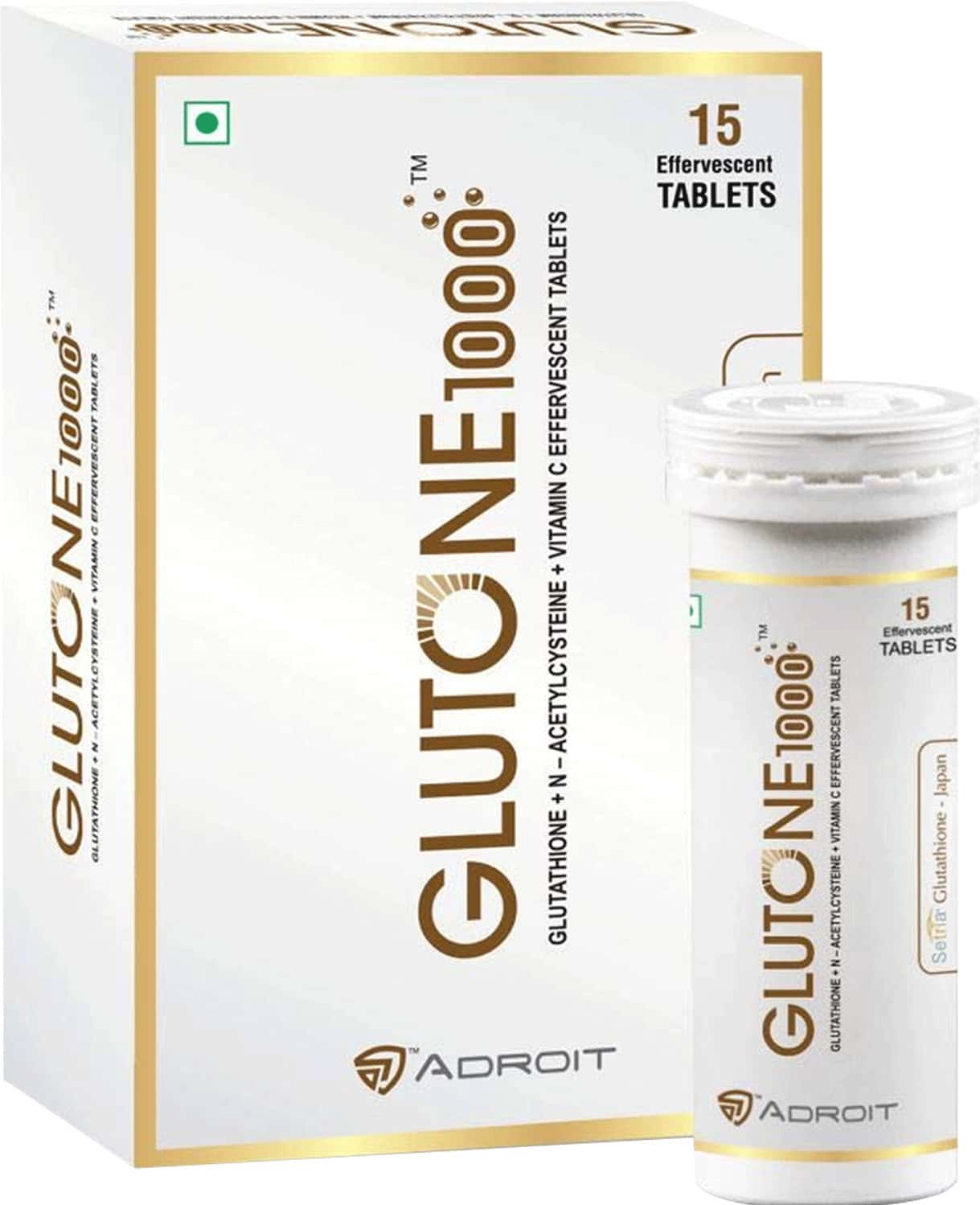 Buy GLUTONE 1000 GLUTATHIONE EFFERVESCENT TABLETS| 15 TABLETS (PACK OF ...