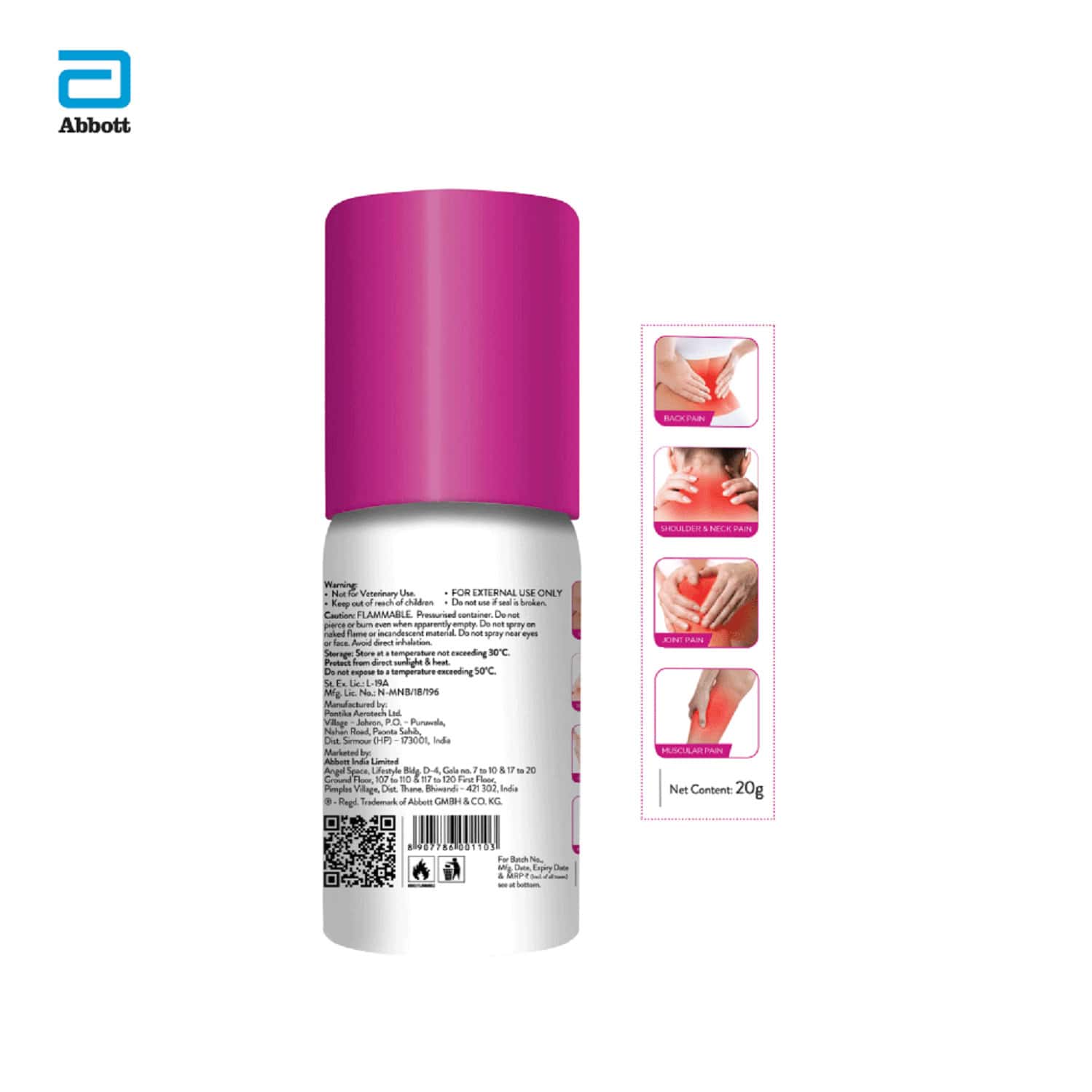 Buy BRUFEN POWER PAIN RELIEF SPRAY 20G (400 SPRAYS) Online & Get Upto ...