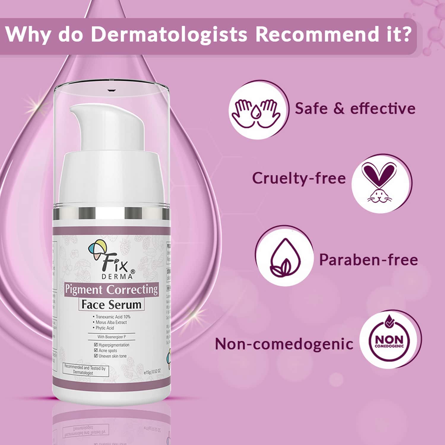 Buy FIXDERMA PIGMENT CORRECTING FACE SERUM FOR HYPERPIGMENTATION ACNE ...