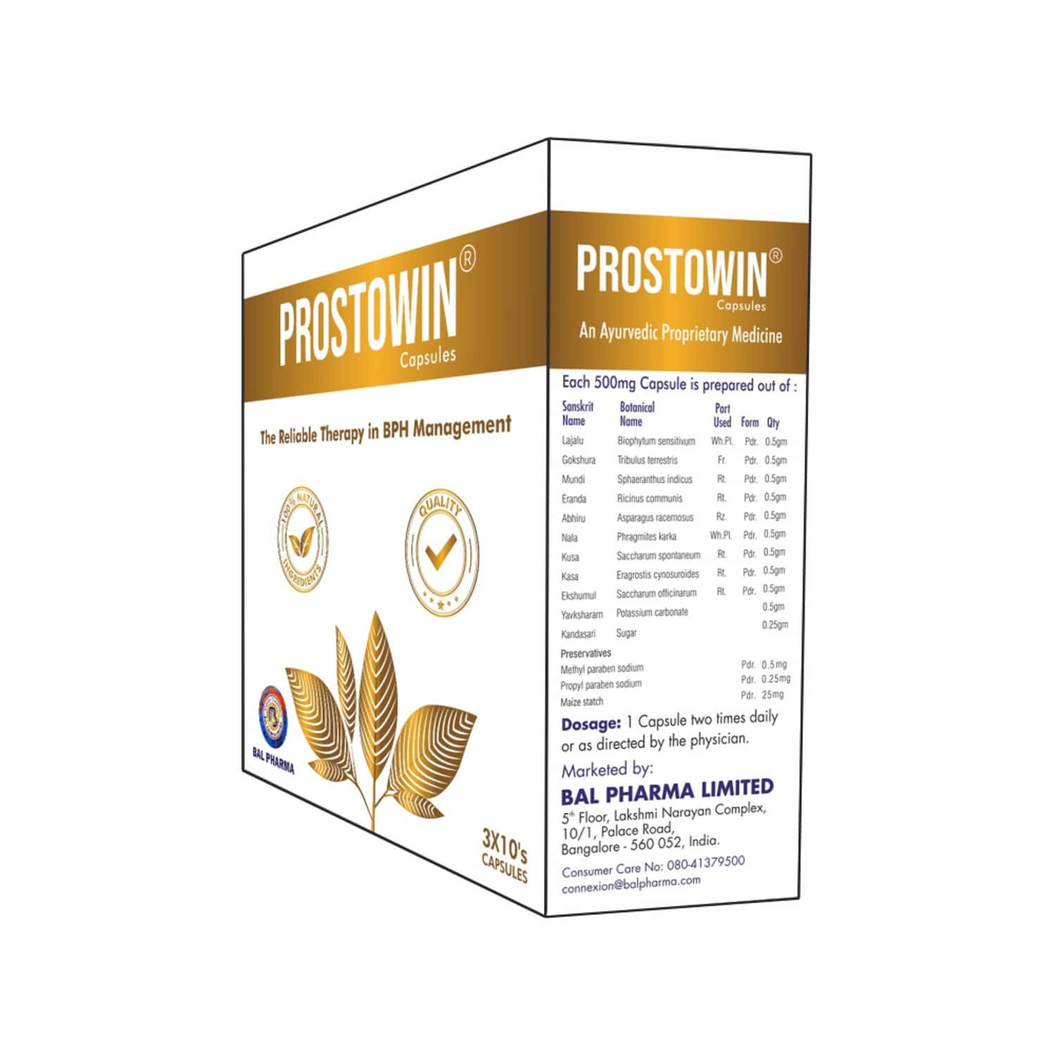 Buy PROSTOWIN CAPSULE - INHIBITS PROSTATE ENLARGEMENT - 3 X 10 Online ...
