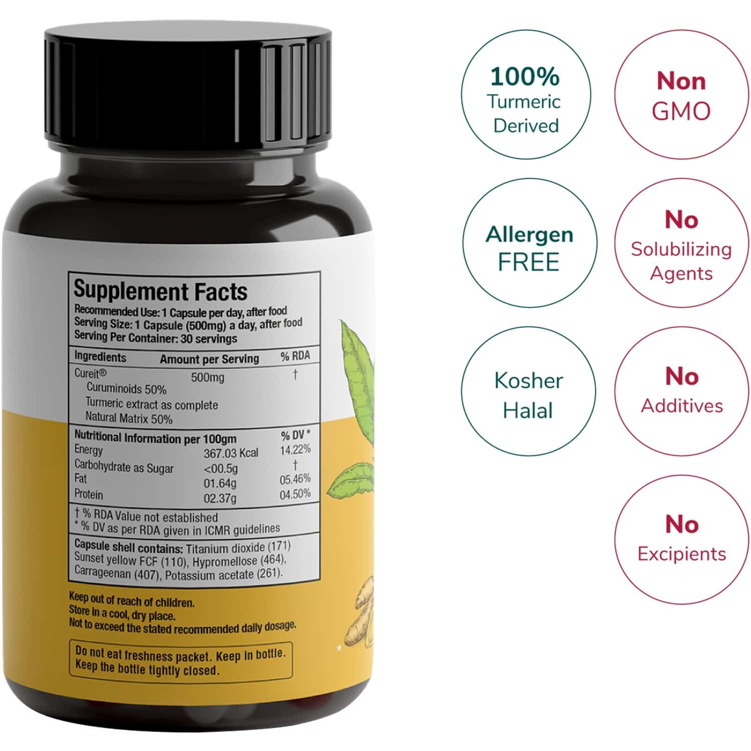 Buy AUREA PUREVEDA SUPER TURMERIC - FULL SPECTRUM TURMERIC EXTRACT - 30 ...