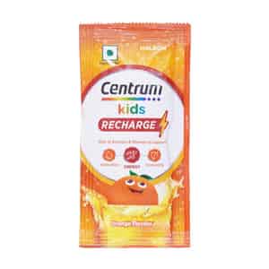 Buy CENTRUM KIDS RECHARGE ORANGE FLAVOUR FIZZY DRINK MIX SACHET 5 GM ...