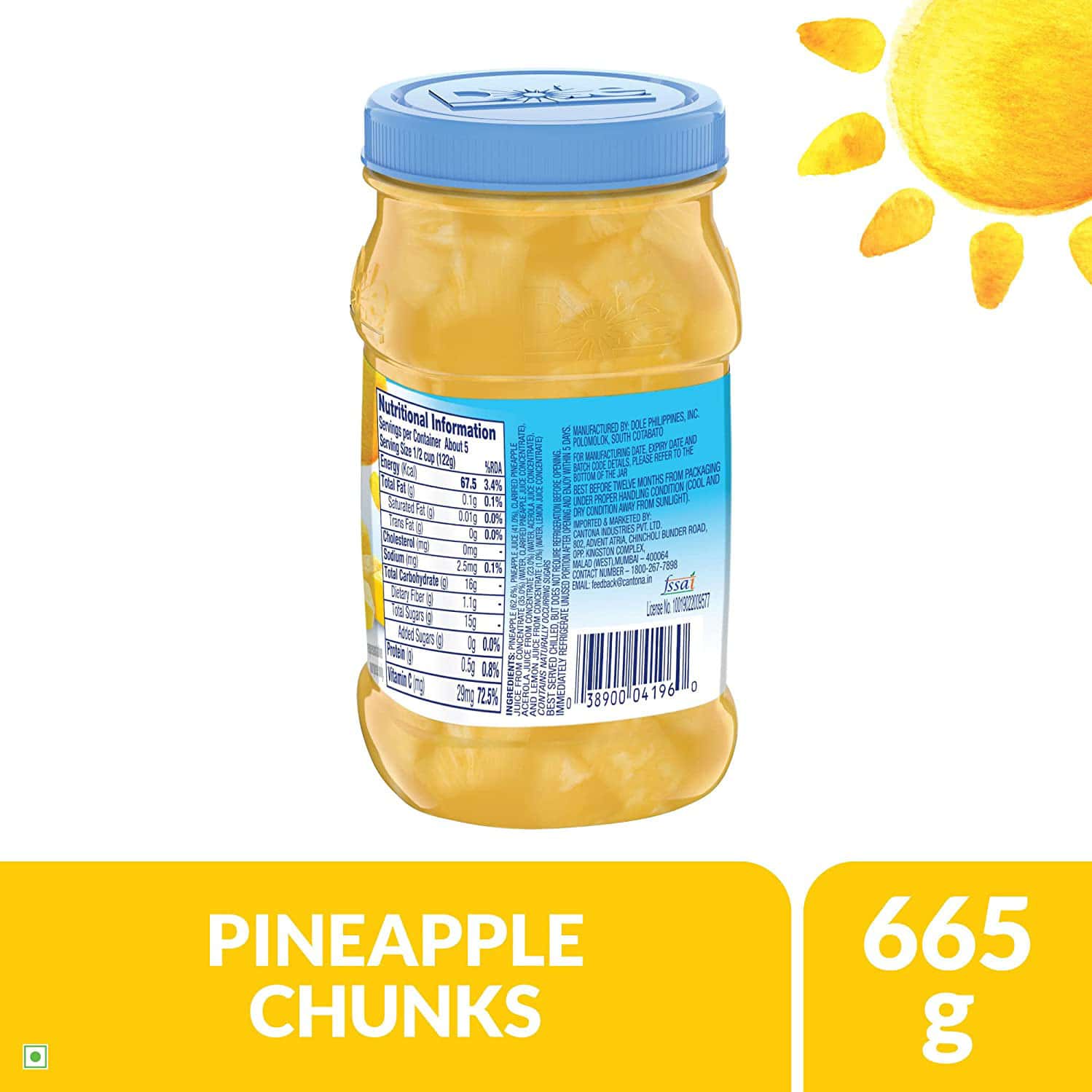 Buy DOLE PINEAPPLE CHUNKS 665 GM Online & Get Upto 60% OFF at PharmEasy