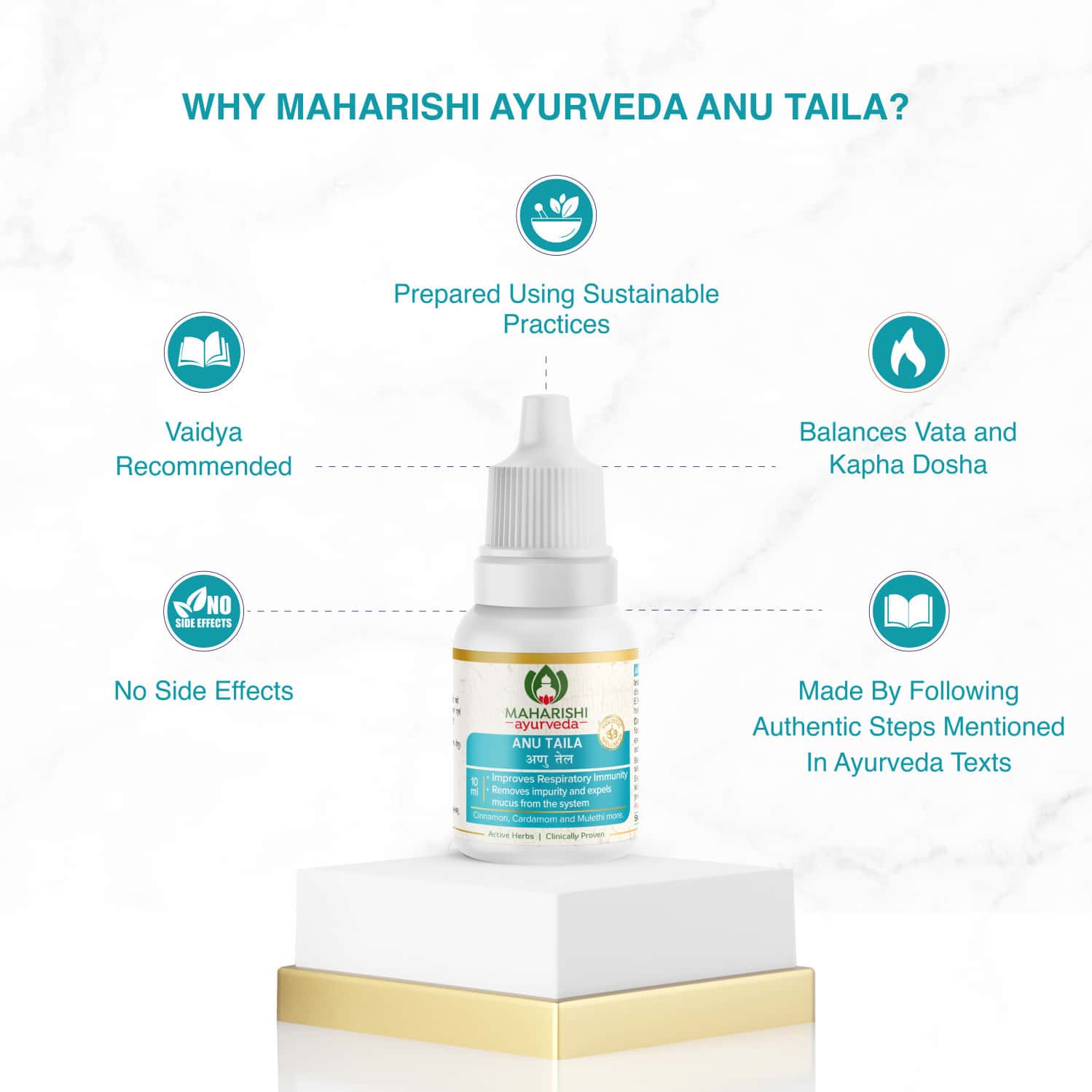 Buy MAHARISHI AYURVEDA ANU TAILA (10 ML) PACK OF 6 Online & Get Upto 60 ...