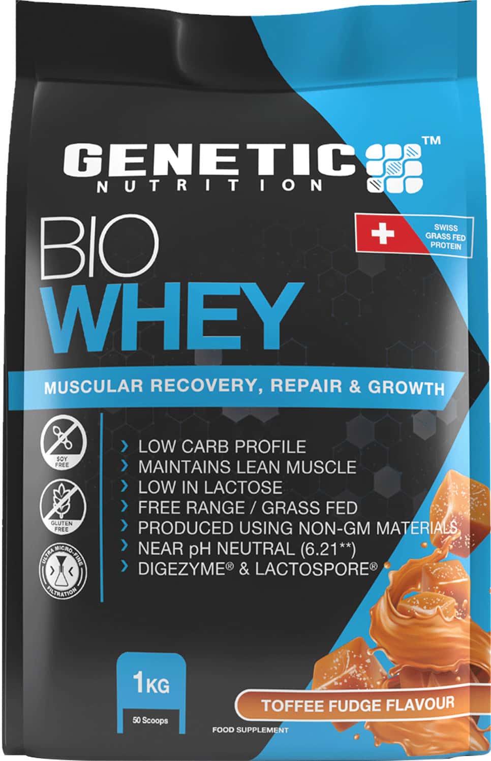 Buy GENETIC NUTRITION BIO WHEY SWISS GRASS-FED FOR MUSCLE RECOVERY ...