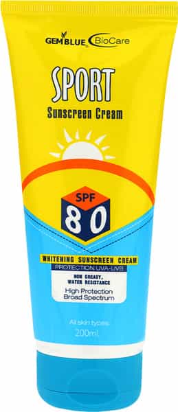 Buy GEMBLUE BIOCARE SUNCOAT SUNSCREEN CREAM SPF80 200ML Online & Get ...