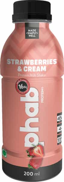Buy PHAB PROTEIN MILKSHAKE WITH IMMUNITY BOOSTERS -17G MILK PROTEIN ...