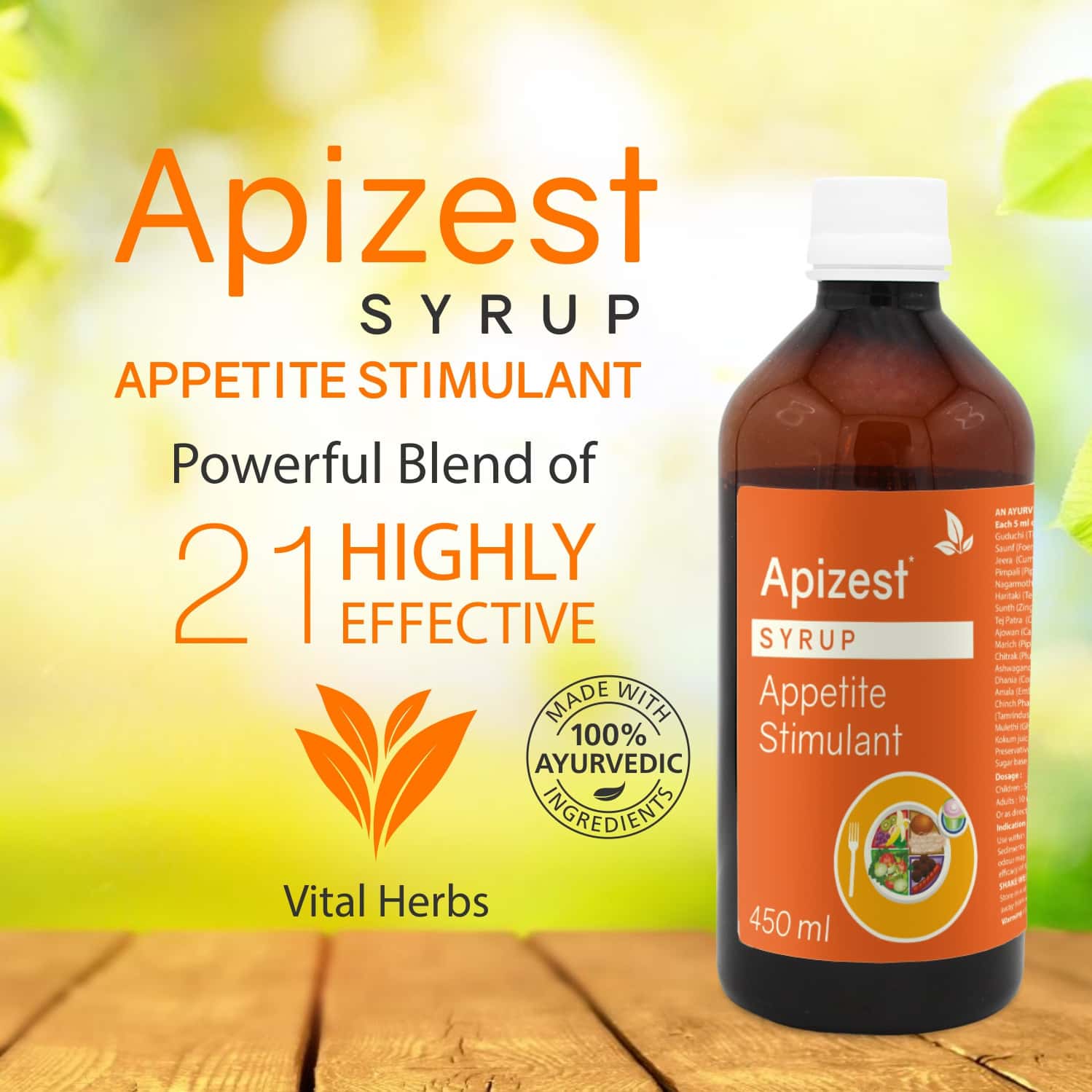 Buy APIZEST SYRUP 450 ML | FOR BOOSTING HEALTHY APPETITE | PROMOTES ...