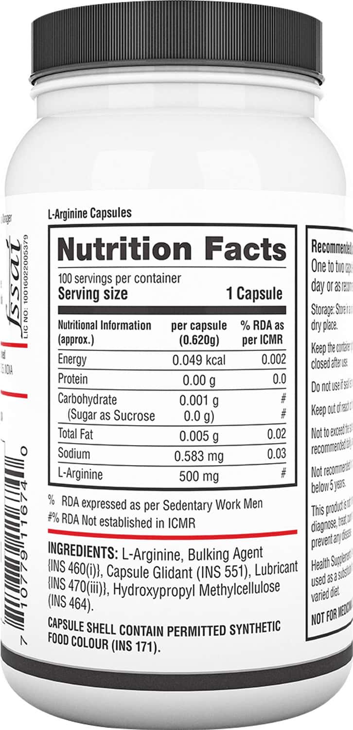 Buy LABRADA L-ARGININE 100 VEG CAPS Online & Get Upto 60% OFF at PharmEasy