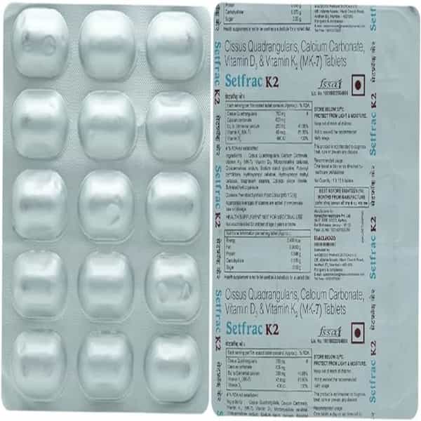 Buy SETFRAC K2 STRIP OF 15 TABLETS Online & Get Upto 60% OFF at PharmEasy