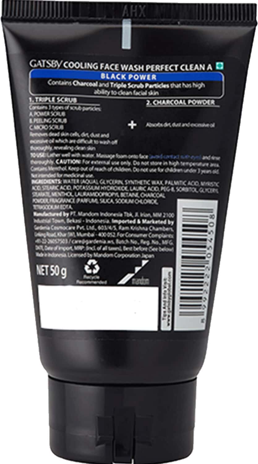 Buy GATSBY COOLING FACE WASH PERFECT CLEAN 50GM Online & Get Upto 60% ...