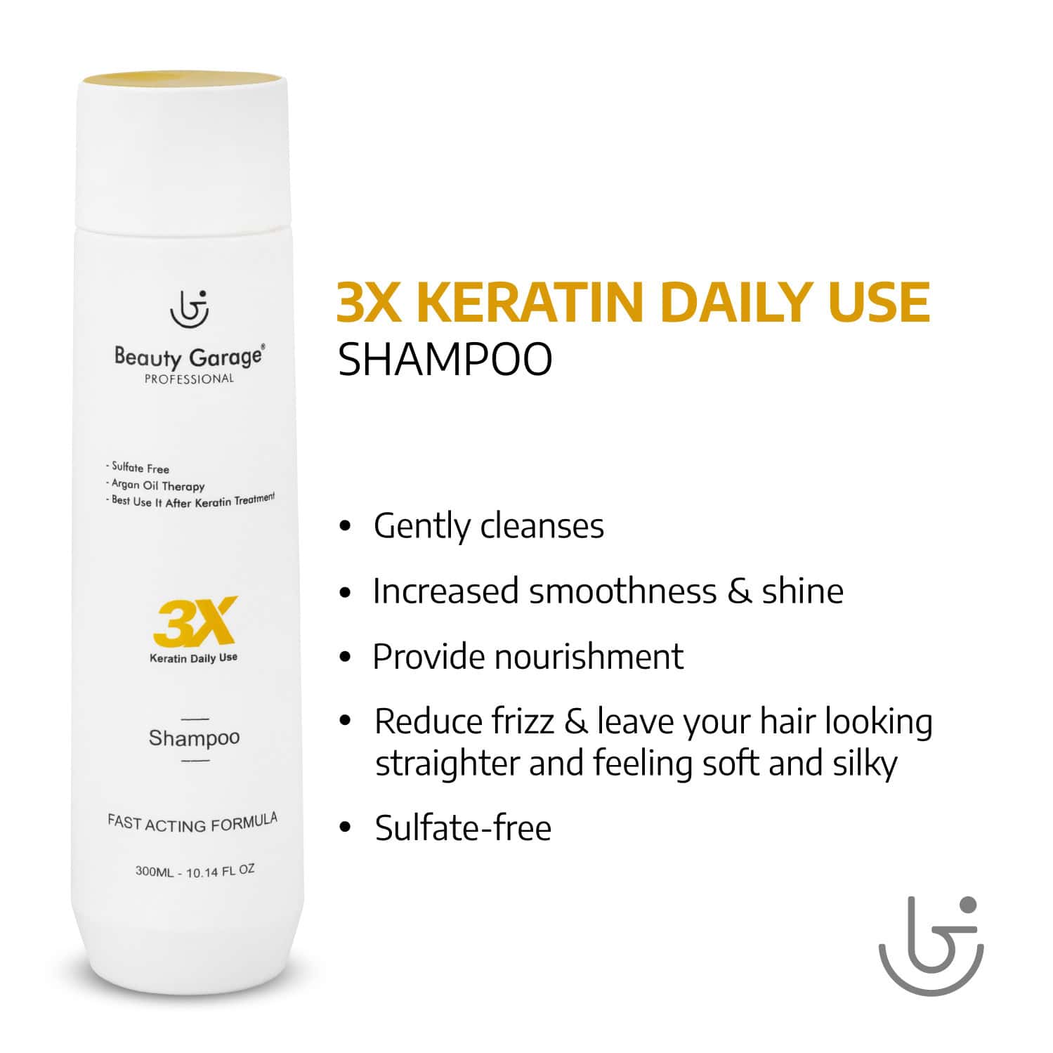 Buy BEAUTY GARAGE 3X KERATIN DAILY USE SHAMPOO 300ML Online & Get Upto ...