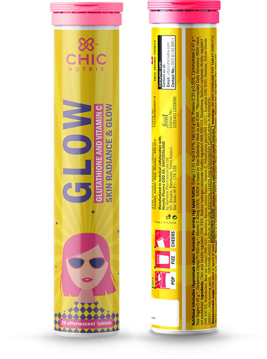 Buy CHICNUTRIX GLOW GLUTATHIONE AND VITAMIN C STRAWBERRY & LEMON ...