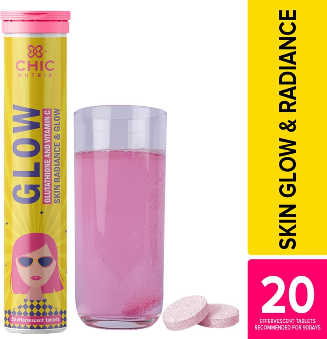 Buy CHICNUTRIX GLOW GLUTATHIONE AND VITAMIN C STRAWBERRY & LEMON ...