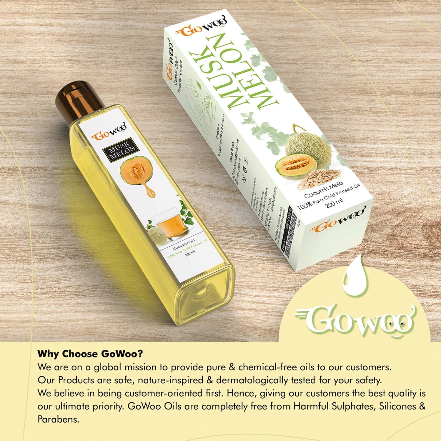 Buy GO WOO 100% PURE MUSK MELON CARRIER OIL FRAGRANCE Online & Get Upto ...
