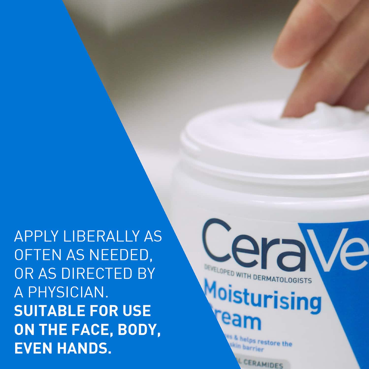 Buy CERAVE MOISTURIZING CREAM FOR DRY TO VERY DRY SKIN - 340GM Online ...