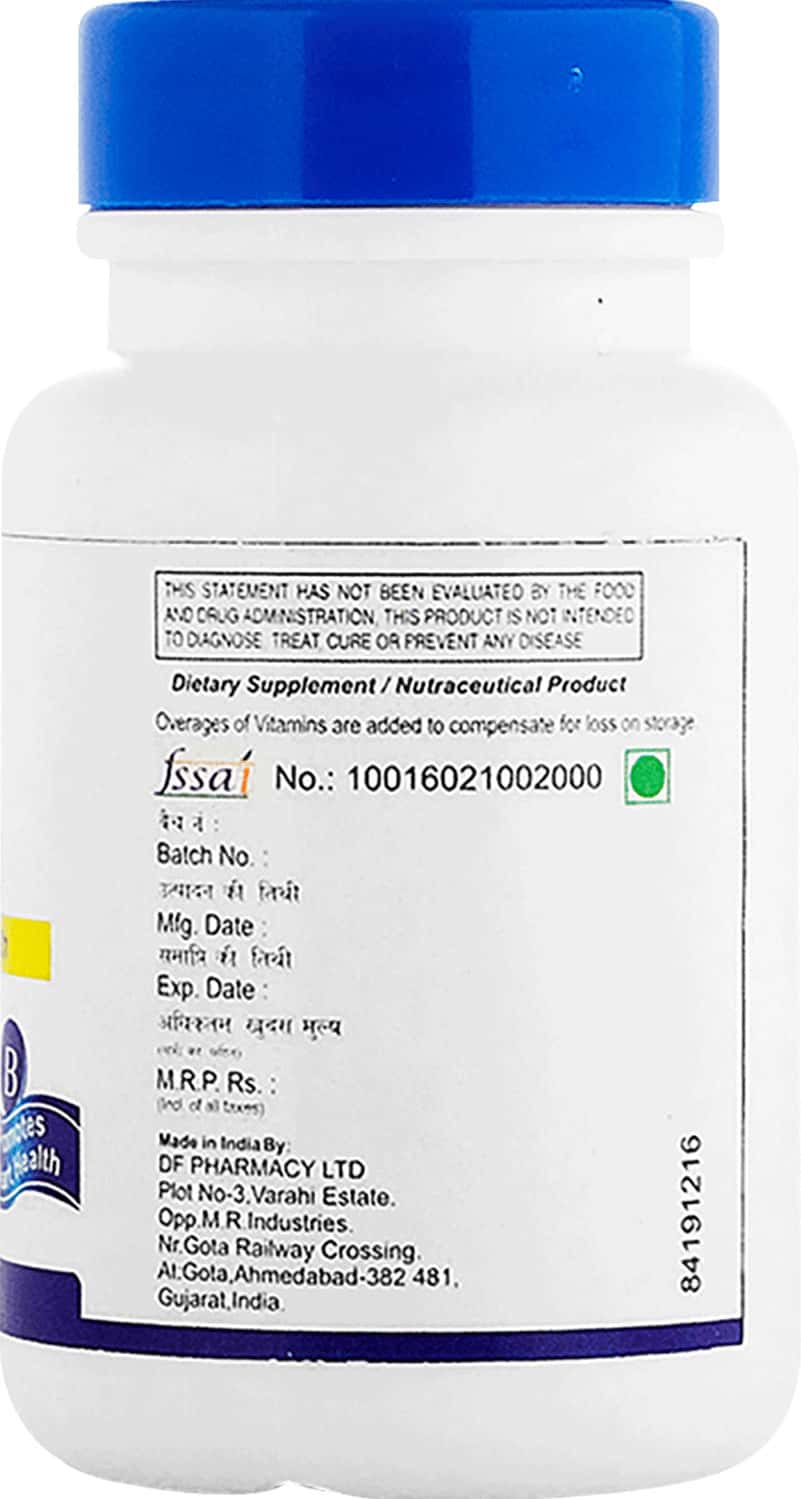 Buy HEALTHVIT VITAMIN B6 50 MG - 60 CAPSULES Online & Get Upto 60% OFF ...