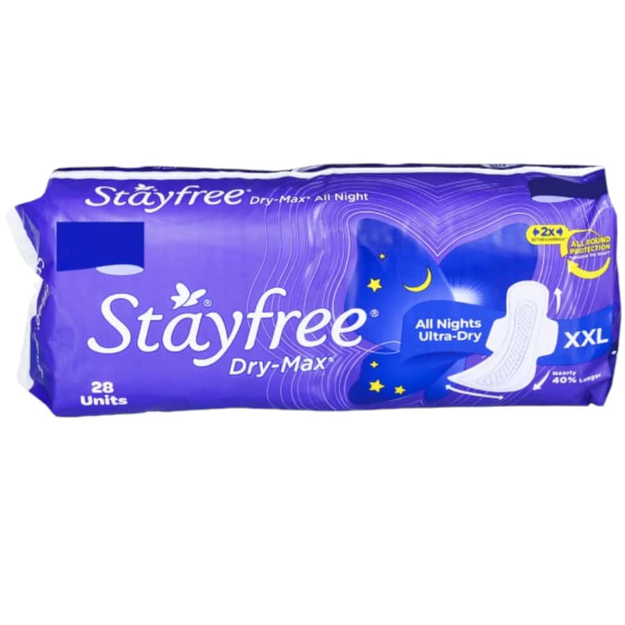 Buy STAYFREE ADVANCED ALL NIGHTS ULTRA SOFT XXL 7 SANITARY PADS Online ...