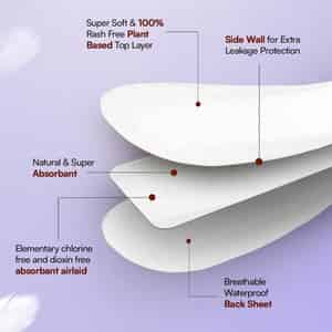 Buy FLAWSOME 100% ORGANIC SANITARY PADS | HIGH ABSORPTION | SIZE XXL ...